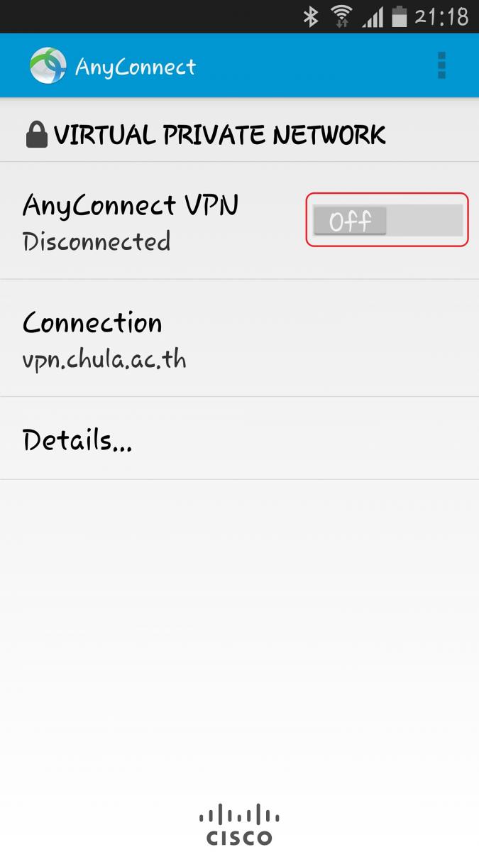 คู่มือการติดตั้ง Cisco AnyConnect VPN Client เพื่อเชื่อมต่อเข้าใช้งาน ...
